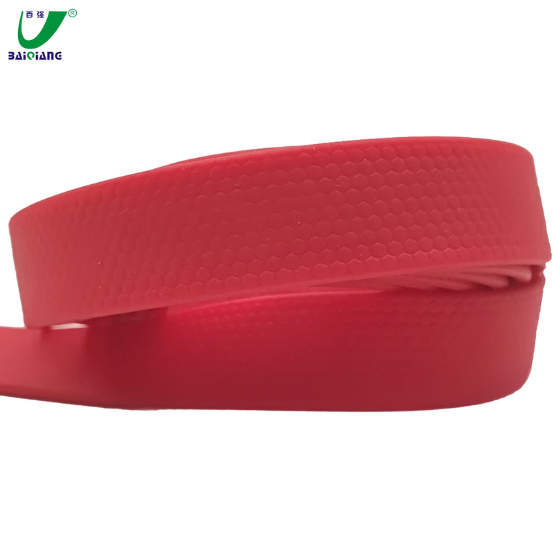 High Tenacity Red Black Embossed Weatherproof 25mm PVC Vinyl Plastic ...